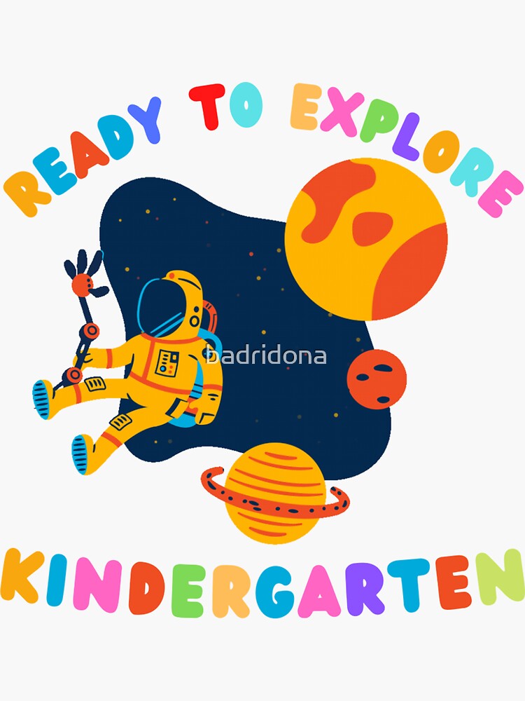 "ready to explore kindergarten" Sticker for Sale by badridona | Redbubble