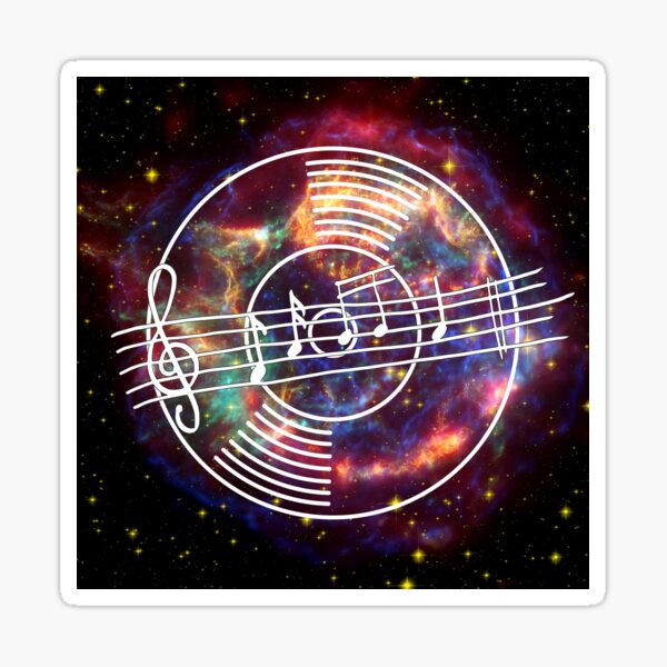 "Space Record" Sticker for Sale by Vallagard | Redbubble