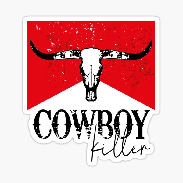 "Cowboy Killer" Sticker for Sale by retrippy | Redbubble