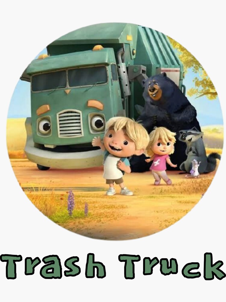 "Trash Truck Netflix Animation Movie " Sticker for Sale by roycescotte ...