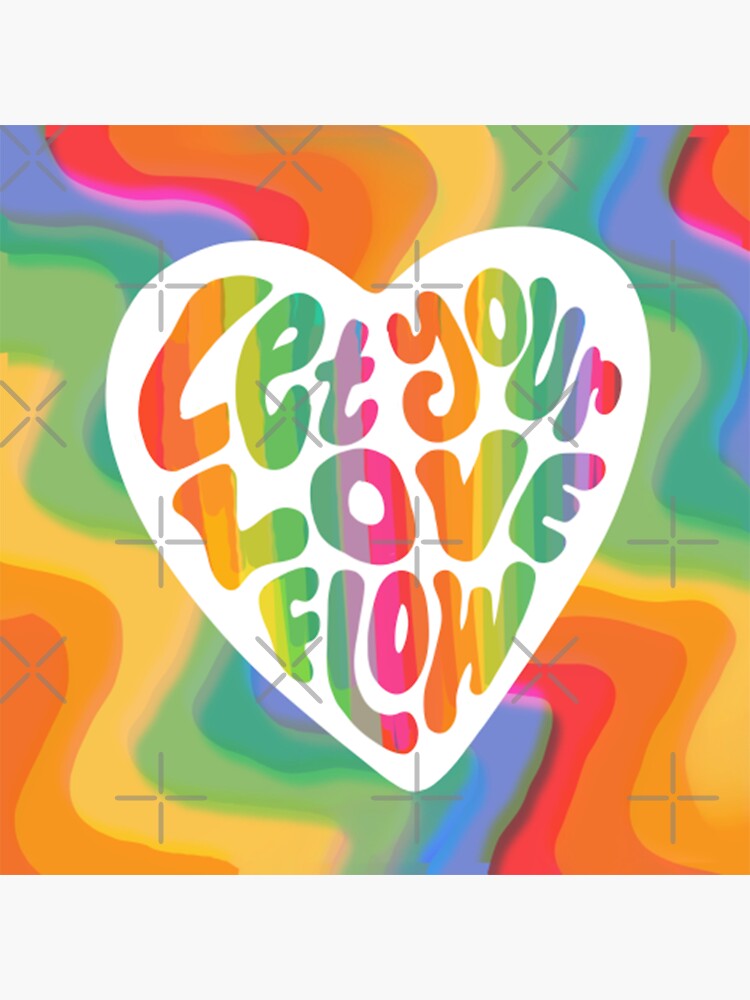 "Let Your Love Flow LGBT 2022" Sticker for Sale by CassidyHerrold ...