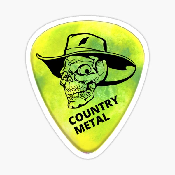"Skull Guitar Pick" Sticker for Sale by americancheez | Redbubble