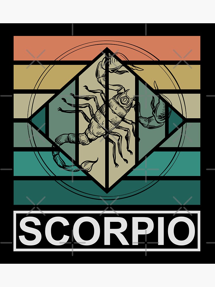 "Scorpio Zodiac Sign, Scorpio Line Art , Horoscope" Sticker for Sale by ...