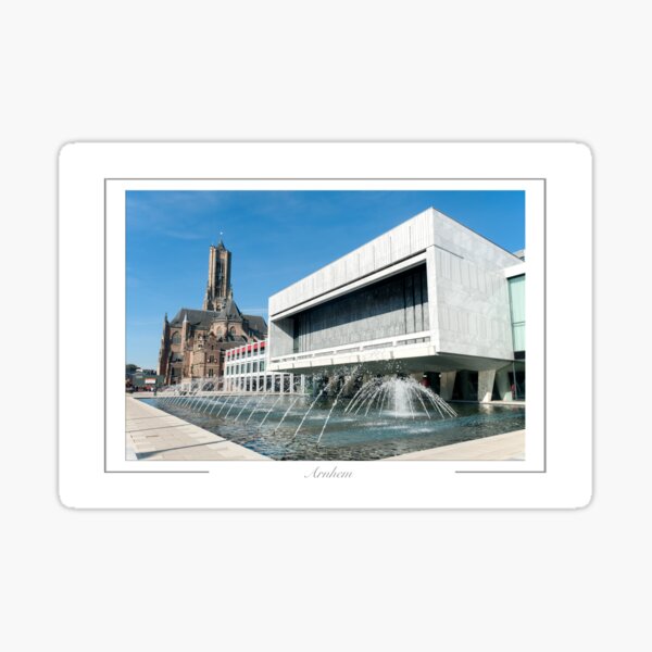 "Arnhem Gelderland The Netherlands Stadhuis Town hall." Sticker for ...