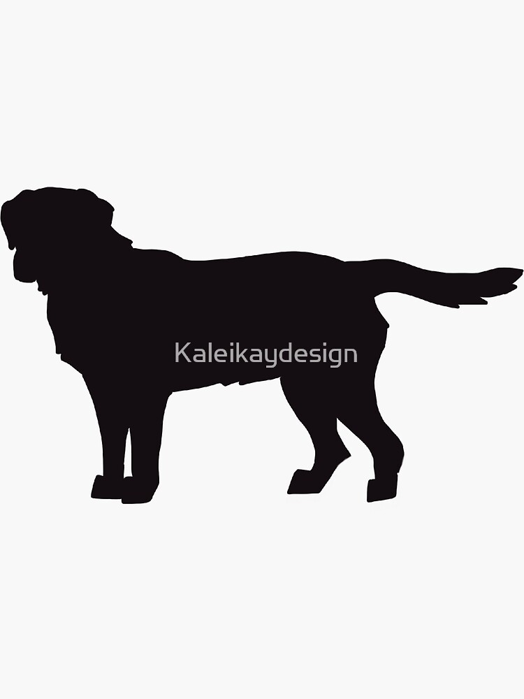 "Lab silhouette " Sticker for Sale by Kaleikaydesign | Redbubble