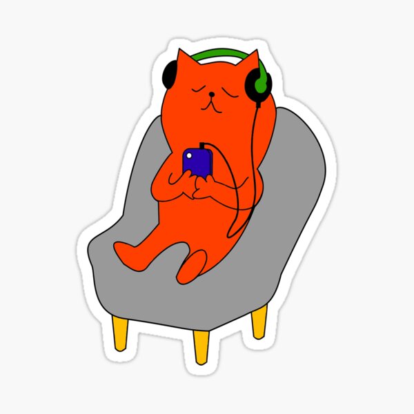 "Be Cool Cat" Sticker for Sale by KareineDesign | Redbubble