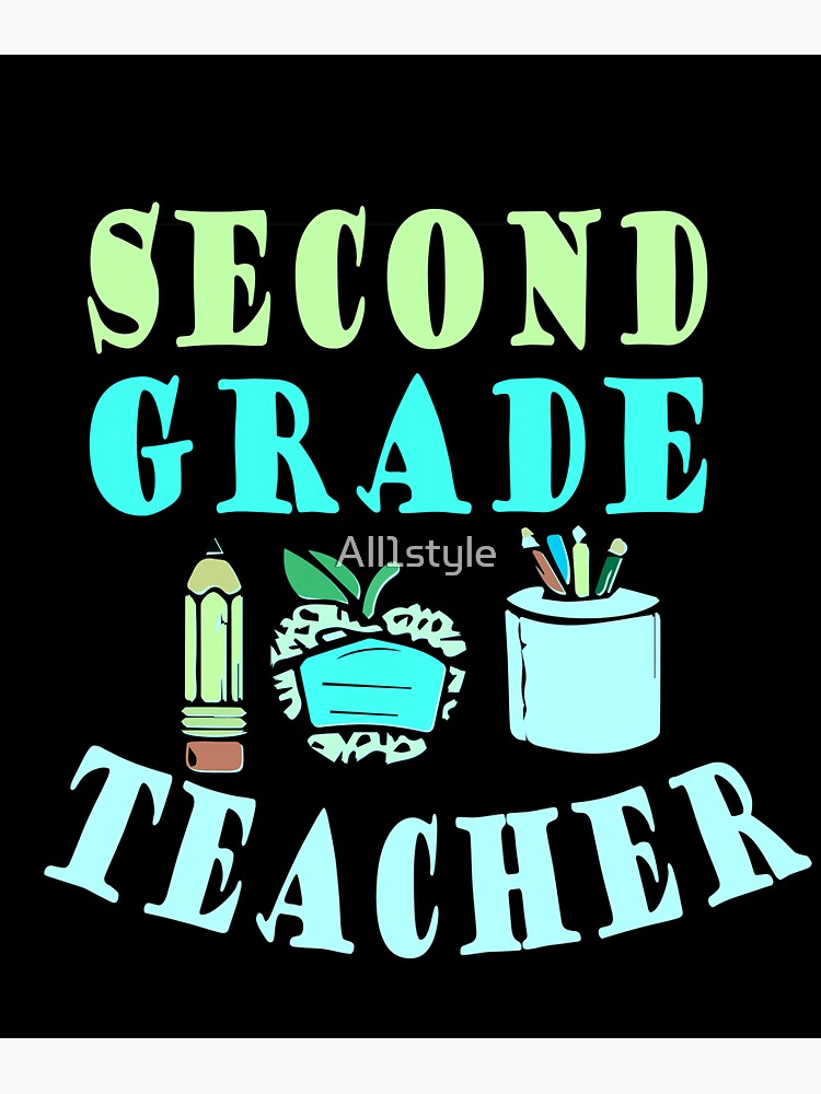 "Second Grade Teacher" Sticker for Sale by All1style | Redbubble
