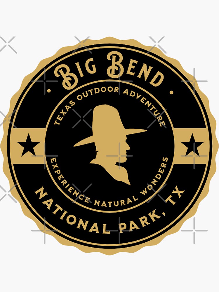 "Big Bend Texas Cowboy Hat TX National Park" Sticker for Sale by ...