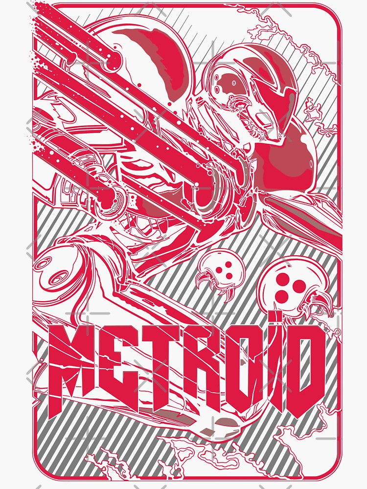 "metroid" Sticker by Mine7 | Redbubble
