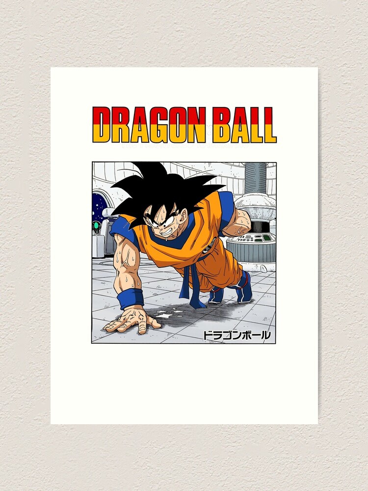"Dragon Ball Z Goku Training Manga Page" Art Print for Sale by ...