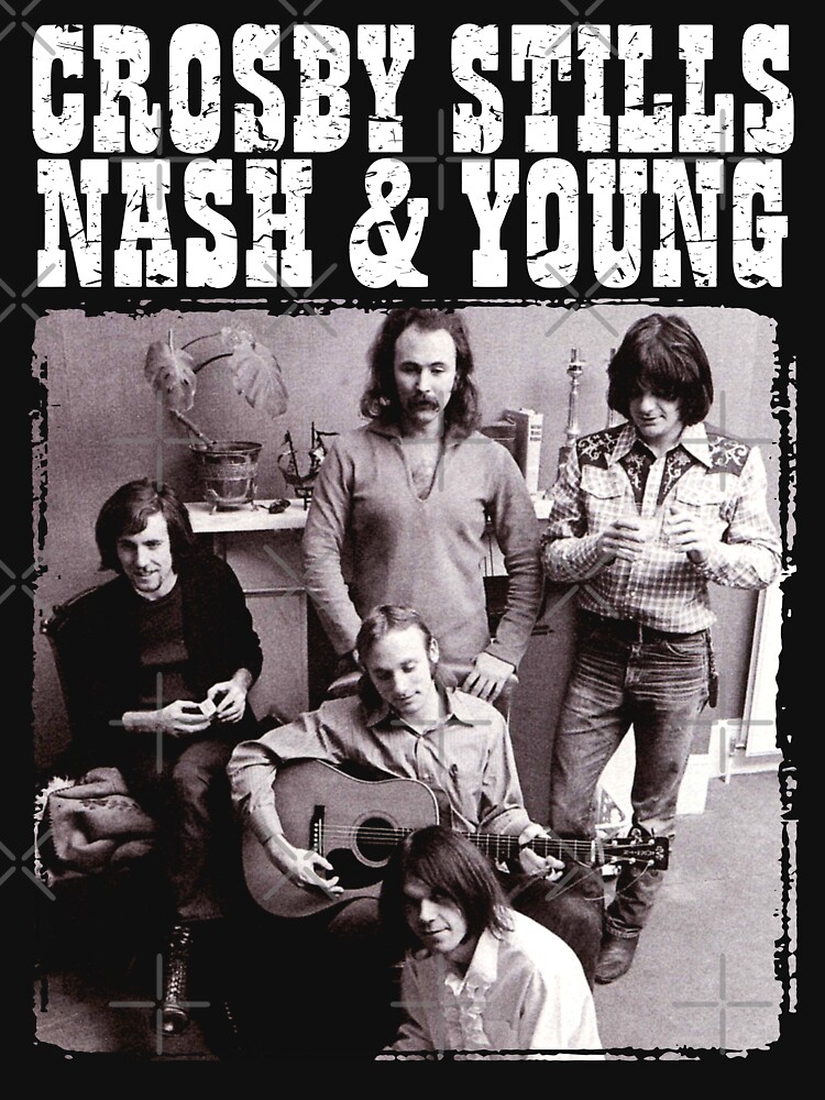"CSNY Folk" T-shirt for Sale by zulizero | Redbubble | crosby stills ...