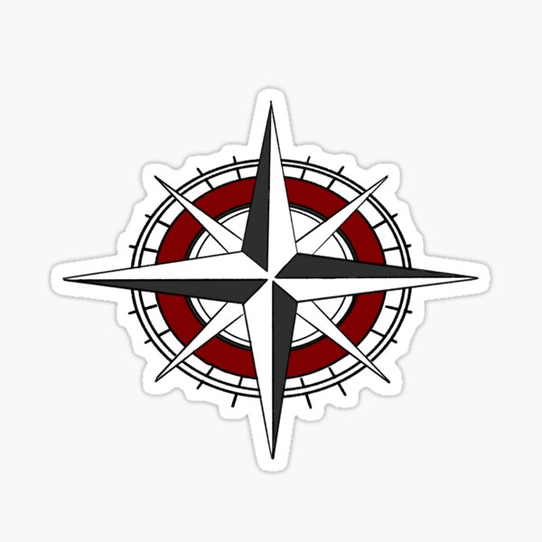 "stay compass" Sticker for Sale by demonincrocs | Redbubble