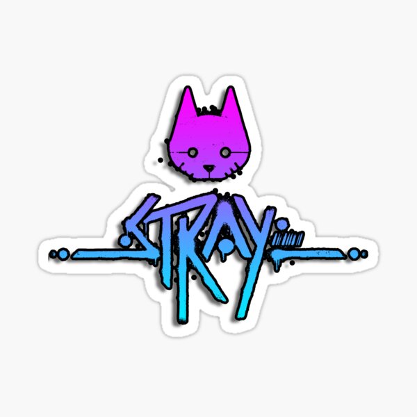 "Stray Logo PS5 Cat Game" Sticker for Sale by kosmicwaffle | Redbubble