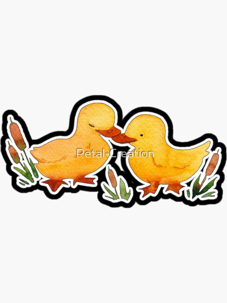 "Ducks doing cute things and being cute together " Sticker for Sale by ...