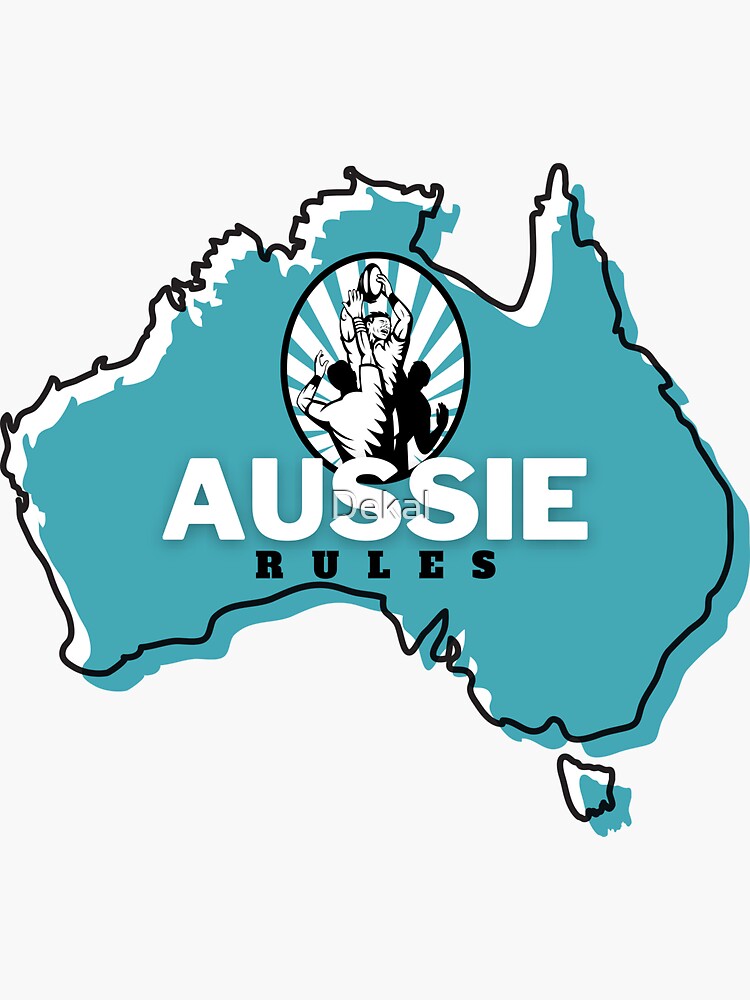 "Australia Rugby Aussie Rules Decal" Sticker for Sale by Dekal | Redbubble