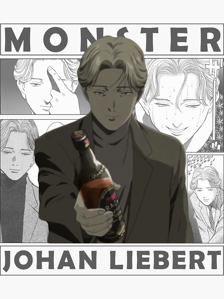 "JOHAN LIEBERT - MONSTER" Sticker for Sale by ErmessxAnime | Redbubble