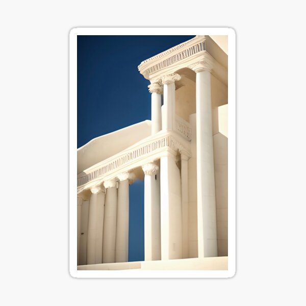 "Greek Columns" Sticker for Sale by TheDreamEffect | Redbubble