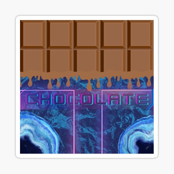 "chocolate bar " Sticker for Sale by weeweekiwi2 | Redbubble