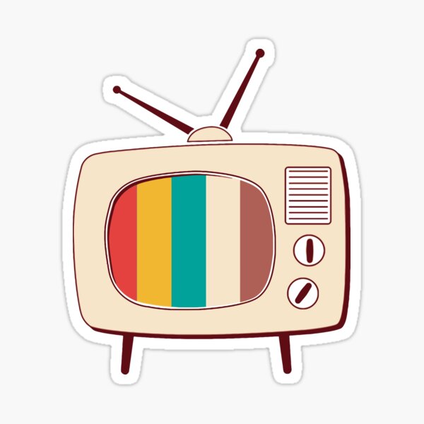 "TV-television" Sticker for Sale by Walid-AC05 | Redbubble