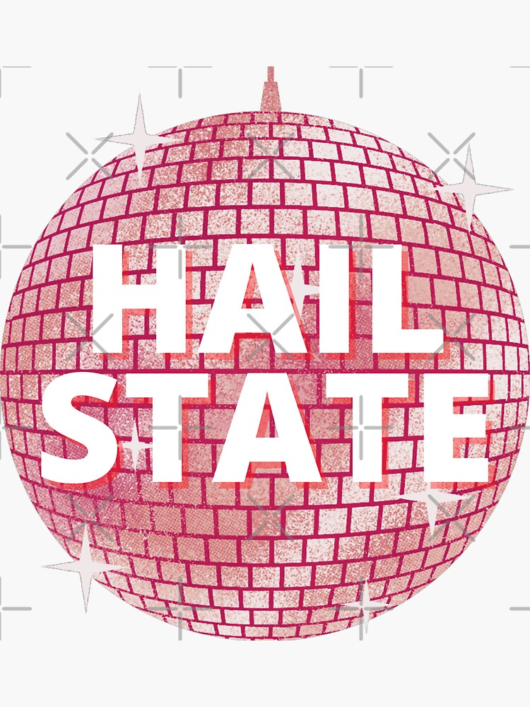 "hail state" Sticker for Sale by stuckwithmattie | Redbubble