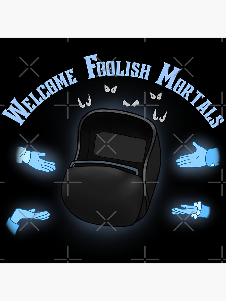 "Welcome Foolish Mortals Doom Buggy" Sticker for Sale by Smagnaferous ...