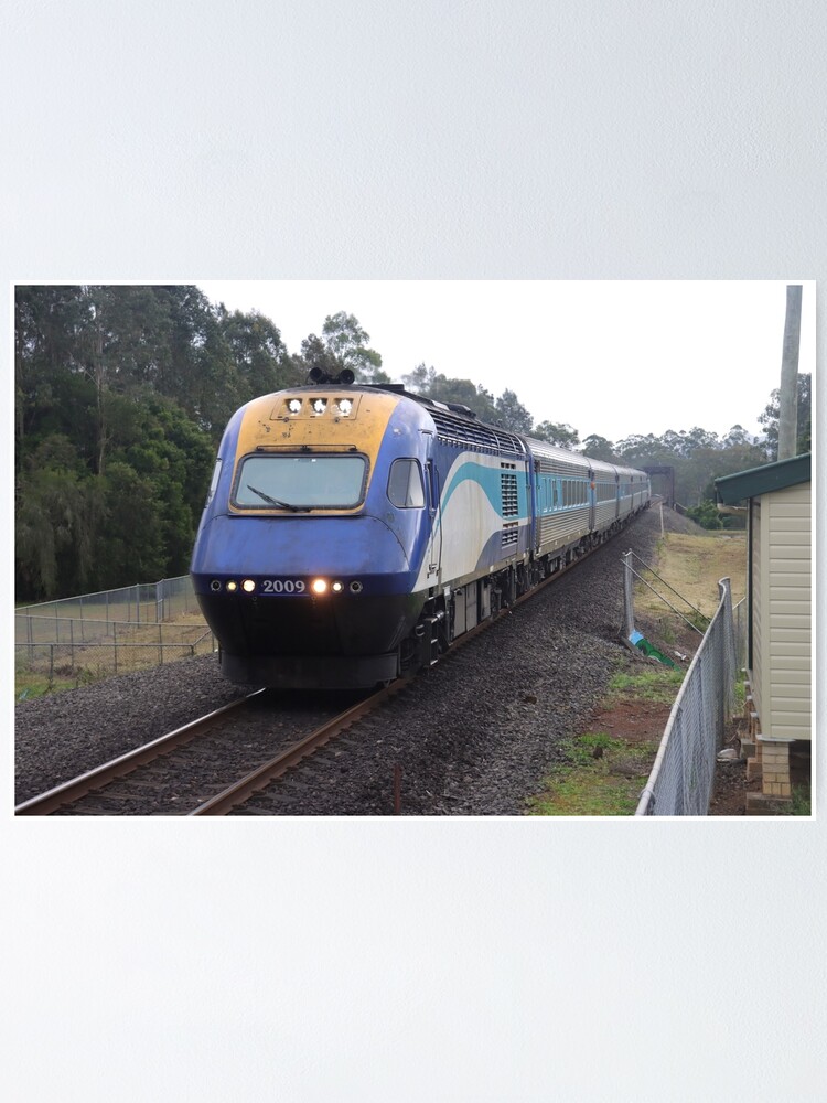 "XPT Passenger Train at Kyogle" Poster for Sale by Rail Town ...