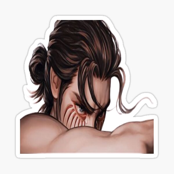"The Attack Titan - Eren Jaeger" Sticker for Sale by SenpaisuzShops ...