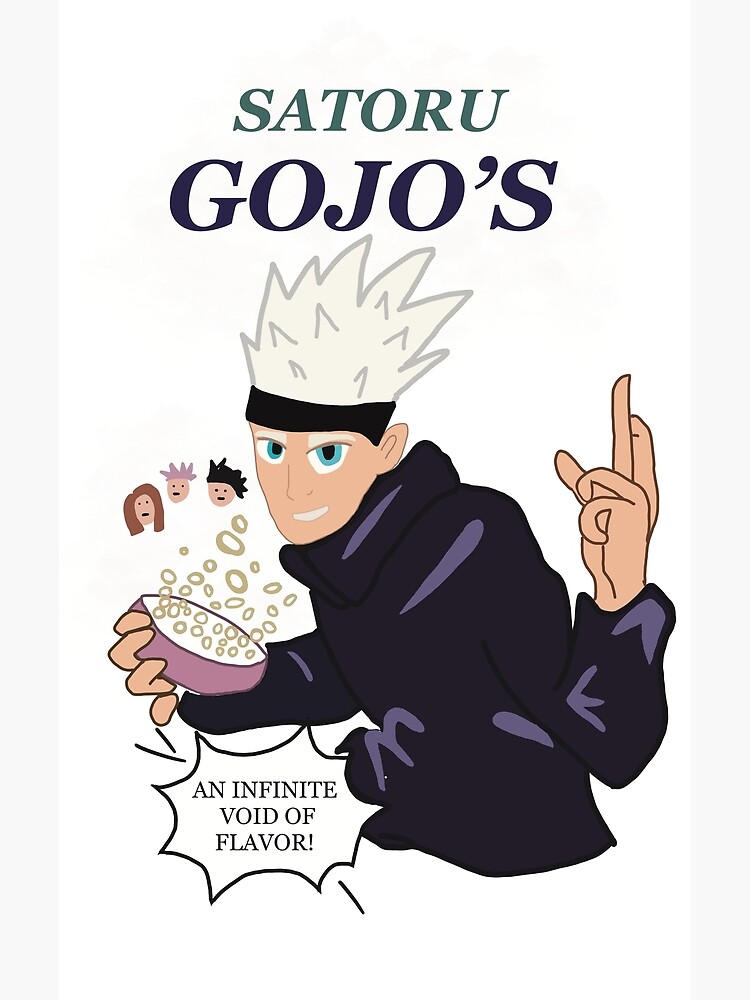 "Satoru Gojo’s Cereal – Jujutsu Kaisen" Poster von kelseyshaylynn ...