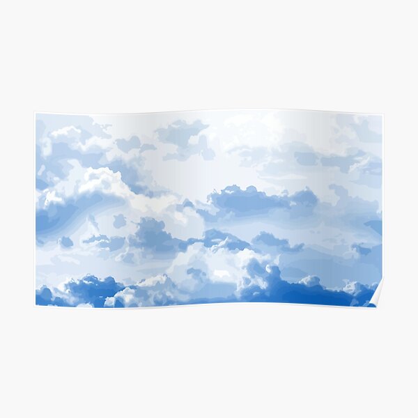 "LoFi Cloudy Sky" Poster for Sale by DJSK | Redbubble
