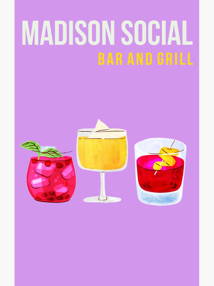 "Florida State University Madison Social Print" Sticker for Sale by ...