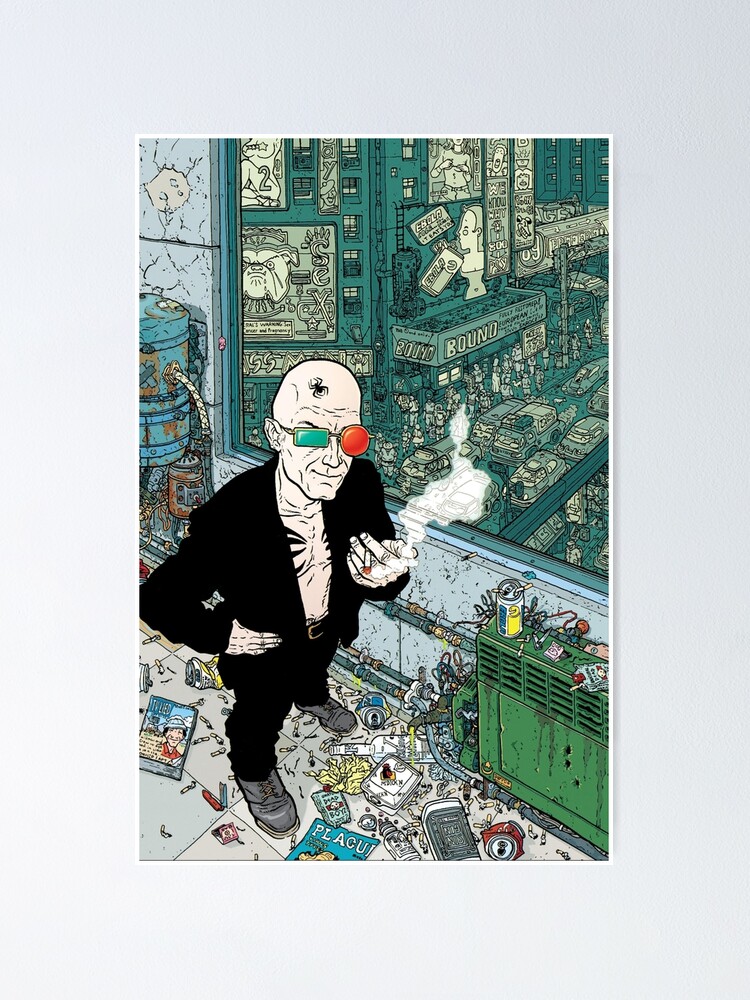 Póster «transmetropolitan,araña jerusalem,portada,geof darrow ...