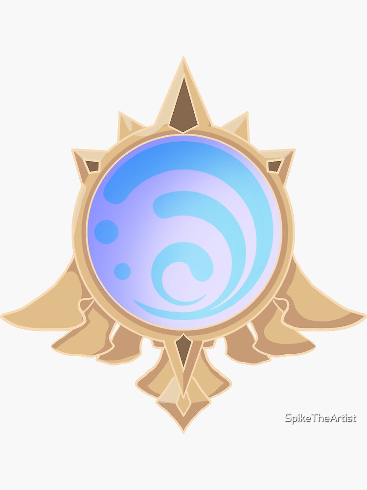 "Mondstat Hyrdo vision" Sticker for Sale by SpikeTheArtist | Redbubble