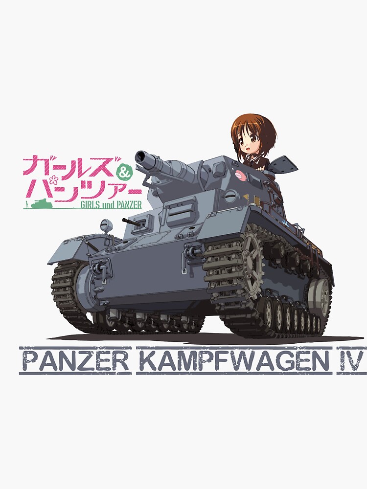 "Madchen und Panzer Chibi" Sticker for Sale by Animeager | Redbubble