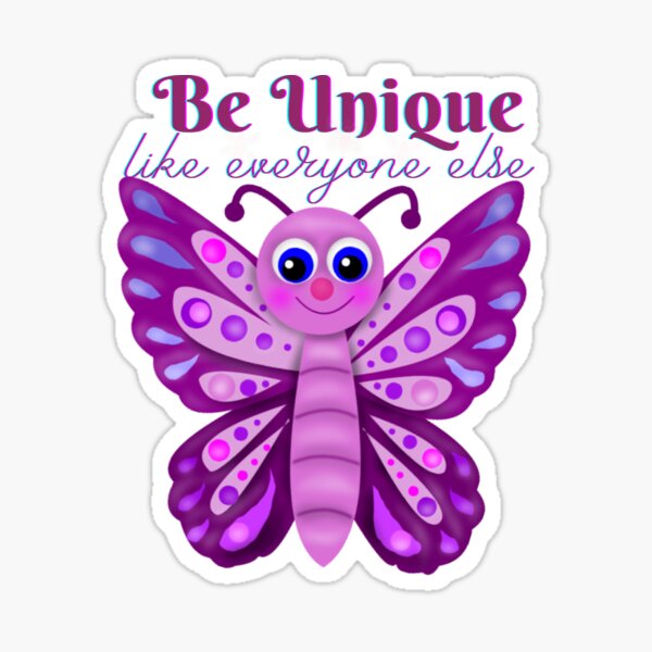 "BE Unique Sticker | Motivation Sticker | Inspirational sticker ...