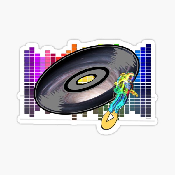 "Cosmic Sound" Sticker for Sale by MrJArts | Redbubble
