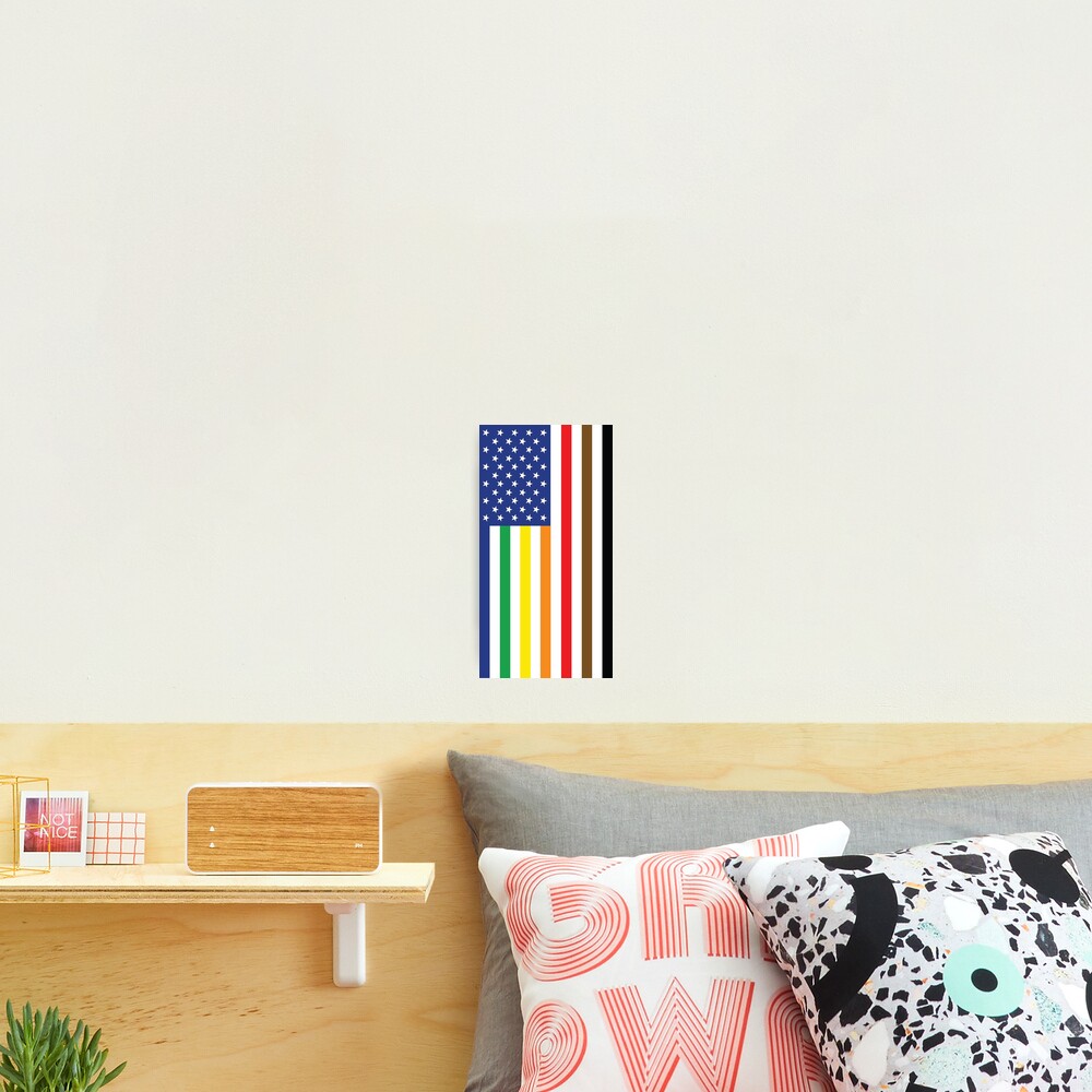 "Gay Pride Intersectional Flag" Photographic Print by magentasponge ...