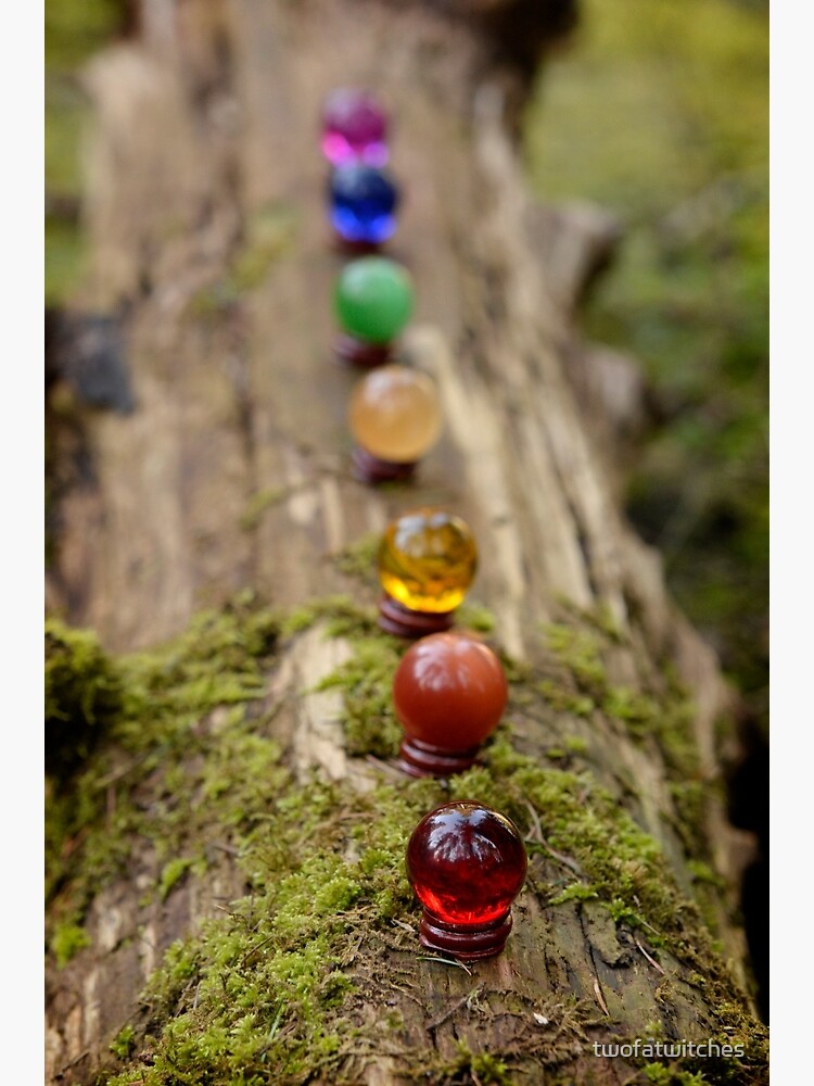 "Chakra Orbs" Poster for Sale by twofatwitches | Redbubble