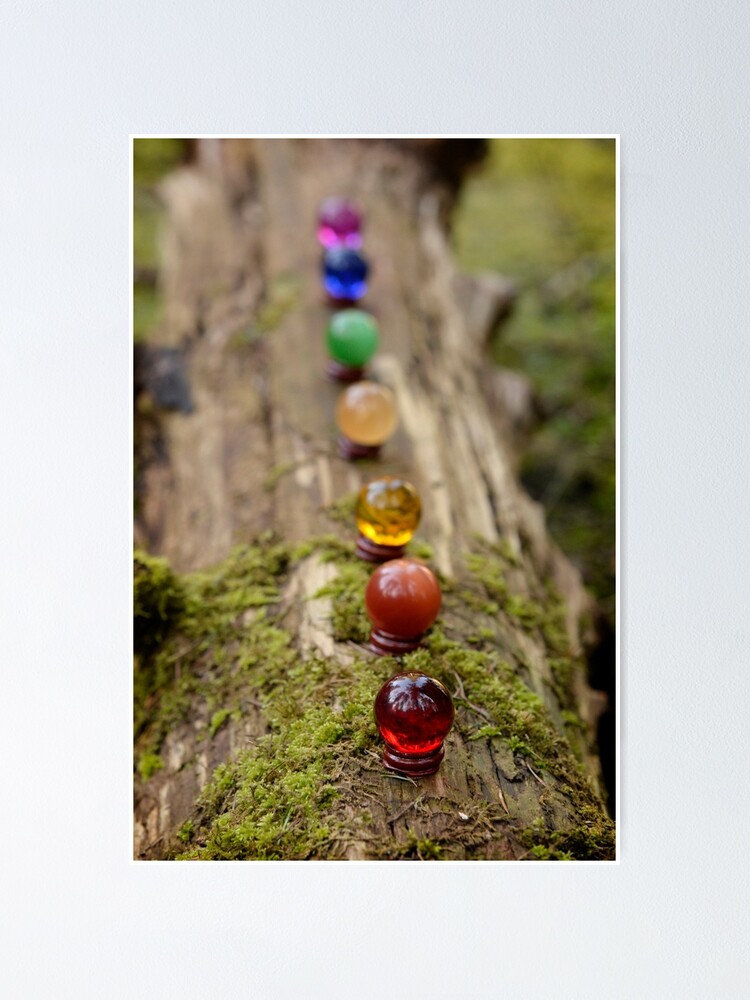 "Chakra Orbs" Poster for Sale by twofatwitches | Redbubble