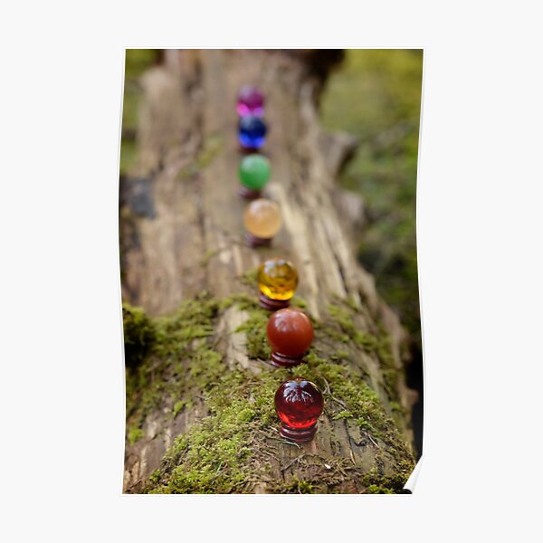 "Chakra Orbs" Poster for Sale by twofatwitches | Redbubble