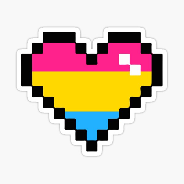 "Pansexual Pride Heart" Sticker for Sale by andro-designs | Redbubble