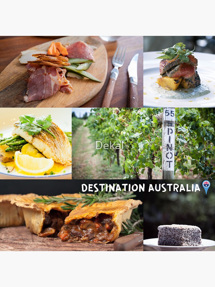"Destination Australian Cuisine Decal" Sticker for Sale by Dekal ...