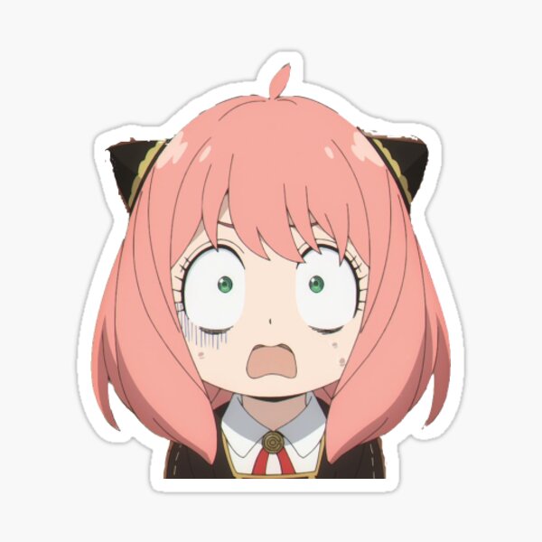 "Scared Anya forger - Spy x family " Sticker for Sale by Saychezz ...