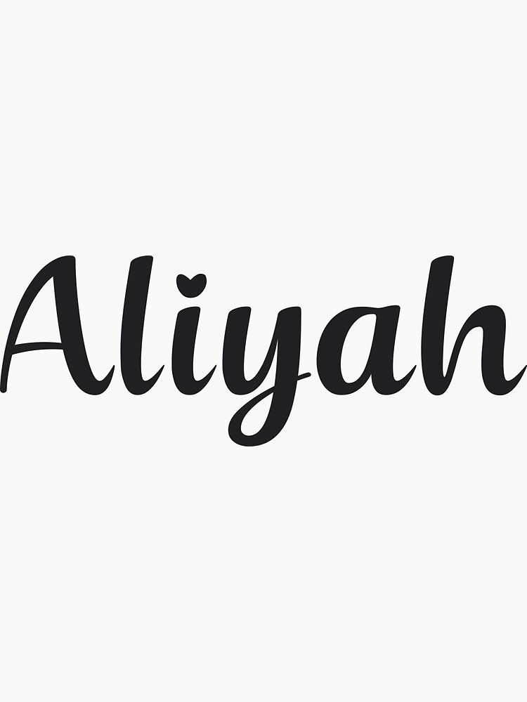 "Aliyah" Sticker for Sale by 99Posters | Redbubble