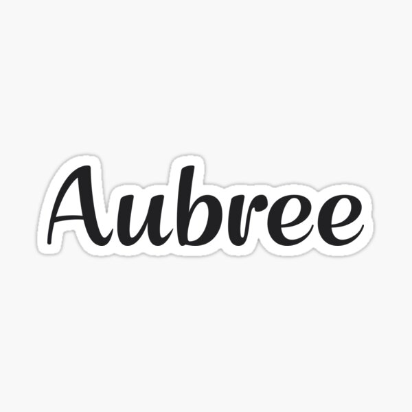 "Aubree" Sticker for Sale by 99Posters | Redbubble