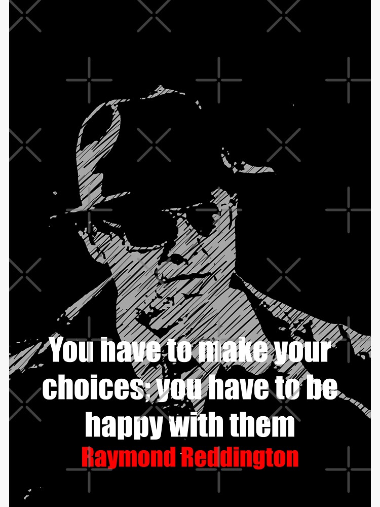 "Reddington Quotes" Sticker for Sale by Riska23 | Redbubble