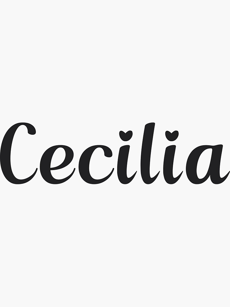 "Cecilia" Sticker for Sale by 99Posters | Redbubble
