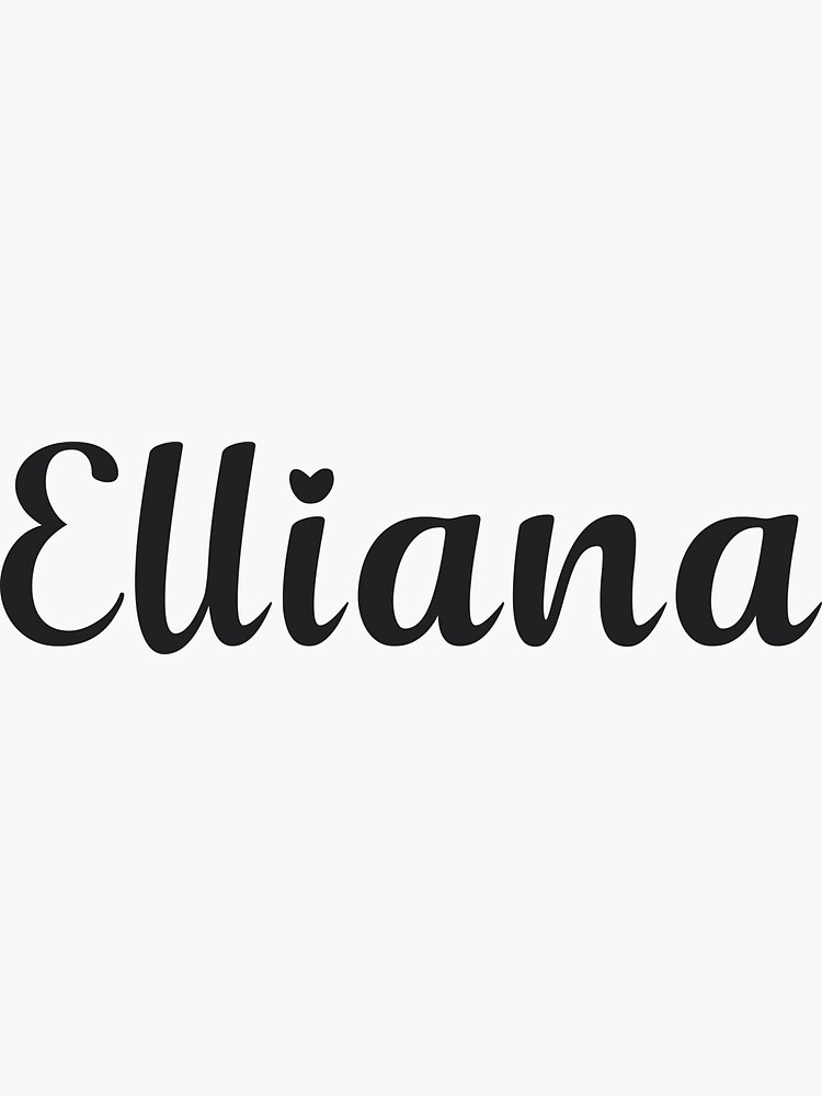 "Elliana" Sticker for Sale by 99Posters | Redbubble