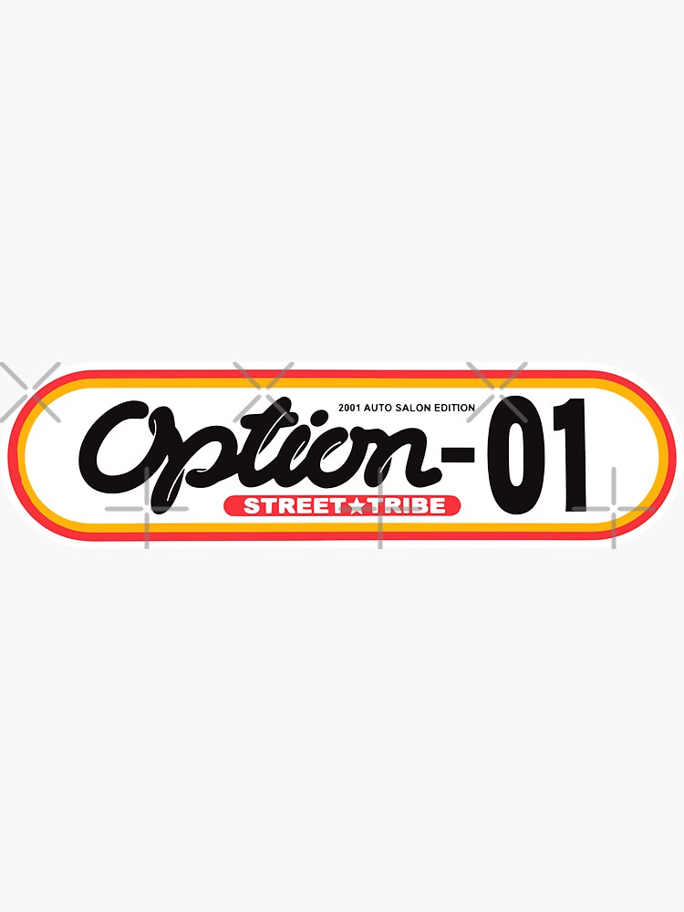 "OPTION 2001 Street Tribe Sticker [AUTO SALON EDITION]" Sticker for ...