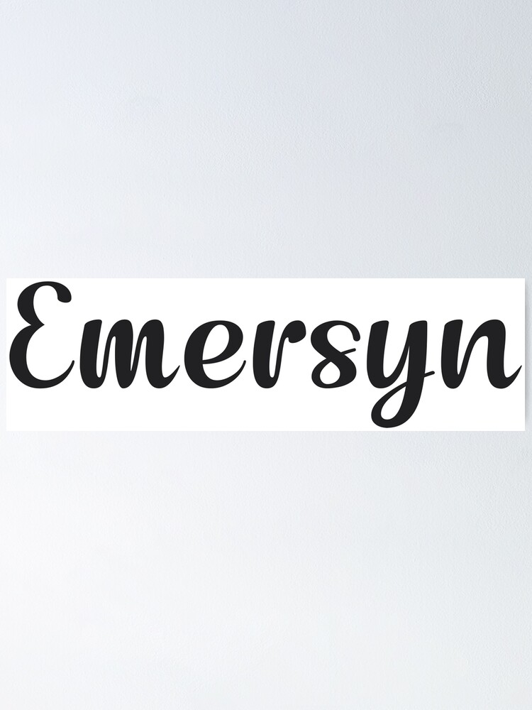 "Emersyn" Poster for Sale by 99Posters | Redbubble