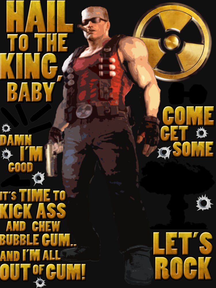 "Duke Nukem Sticker" T-shirt for Sale by IsabellCrist | Redbubble ...